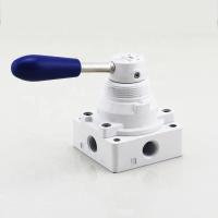 China 4 Way 2 Position Pneumatic Air Valve 4HV White Manual Switch Control Valve for sale