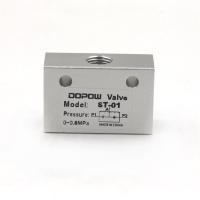 China ST Series Silver Assorted 2 In 1 Out Split Exhaust Pneumatic Shuttle Valve Flow Control Valve Logic Valve for sale