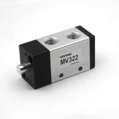 China MV322 series two-position three-way roller lever manual mechanical valve manual reversing mechanical valve for sale