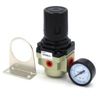 China AR Series Precision Air Pressure Reducing Valve Black Color 1.0MPa for sale