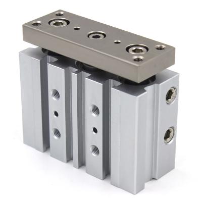 China Small Pneumatic Air Cylinders MGP Series Pneumatic Piston Rod Cylinders for sale