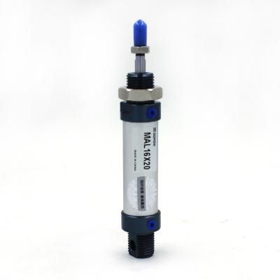 China Aluminum Alloy Mini Pneumatic Piston MAL Series Gray Color for sale
