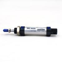 China Aluminum Alloy Mini Pneumatic Piston MAL Series Gray Color for sale