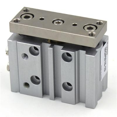 China Guided Compact Pneumatic Cylinder MGP Series Double Acting Air Cylinder for sale