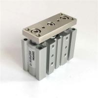 China 10mm-300mm Compact Pneumatic Air Cylinder MGP Series Silver Color for sale