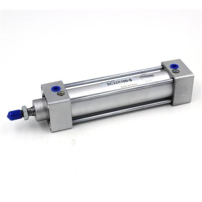 China DOPOW Aluminum Air Cylinders , Guided Compact Pneumatic Cylinder for sale
