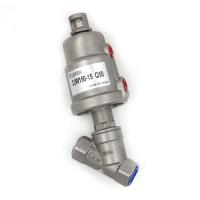 China Air Operated Angle Seat Valve SS304 SS316 For Gas Industry for sale