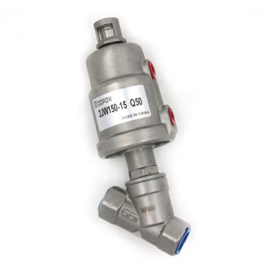 China Air Operated Angle Seat Valve SS304 SS316 For Gas Industry for sale
