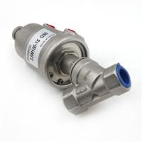 China Double Acting Angle Seat Valve DN15 1/2 inch Pneumatic Water Steam Control for sale