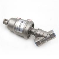 China CE ISO9001 Stainless Steel Angle Valve ,  Double Acting Piston Actuated Valve for sale