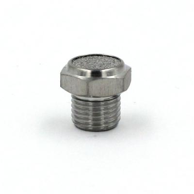 China Stainless Steel SS316 Flat Silencer Lightweight Pneumatic Accessories for sale