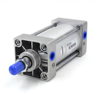 China Double Acting Pneumatic Cylinder Valve SC SU Series Compact Guide Cylinder for sale