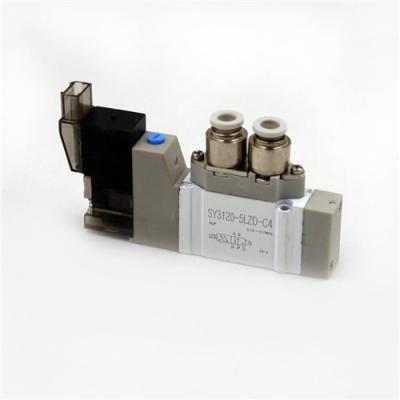 China SY Series Pneumatic Cylinder Valve 5 Way 2 Position SMC Equivalent for sale