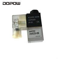 China Normally Closed Pneumatic Solenoid Valve 2 Way Straight Through 2V025-06 2 Position for sale
