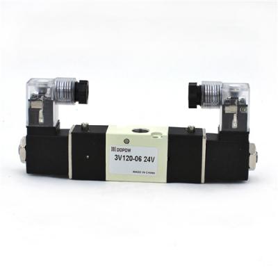 China Pneumatic Electromagnetic Solenoid Valve 24VDC 3V120-06 Aluminum Material for sale