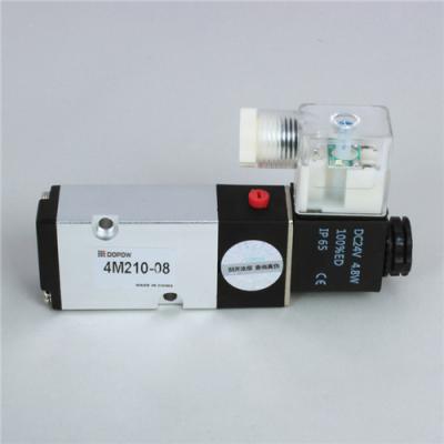 China 4M Series 5 Port 2 Position Solenoid Valve 3 Way 4M210-08 0.15-0.8MPa for sale