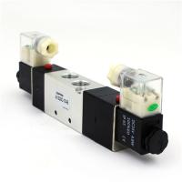 China 4V330C-10 3/8'' Double Solenoid Directional Control Valve / 5 Way 3 Position Pneumatic Valve for sale