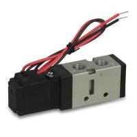China 1/4'' SMC Solenoid Valve 24VDC 5 Way 2 Position Pneumatic Valve Single Coil Wire Lead Coil for sale