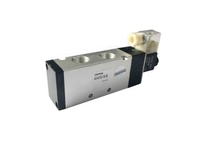 China 4V410-15 1/2'' Single Coil Solenoid Valve , 5 2 Way Directional Control Valve for sale
