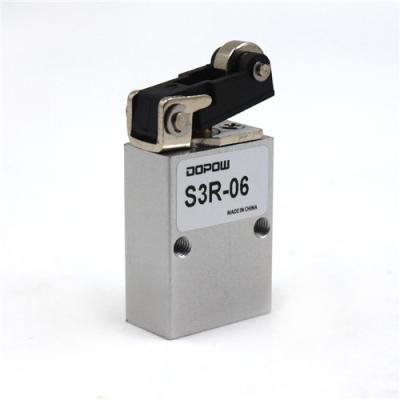 China CE Mechanical Pneumatic Valve S3R-06 Pneumatic Roller Lever Valve for sale