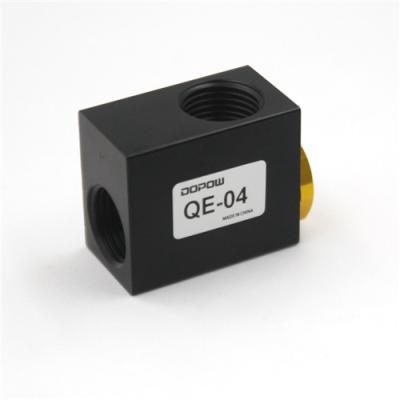 China QE Series QE-04 1/2 Inch Pneumatic Air Quick Exhaust Valve Aluminum Material for sale