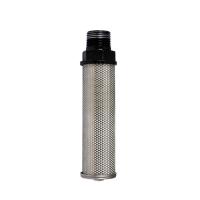 China White Black Gray Aluminum Muffler , High Flow Pneumatic Muffler for sale