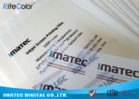 China PET Clear Transparency Inkjet Screen Printing Film Waterproof 100 Micron for sale