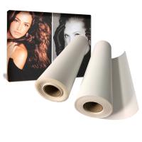 China Eco Solvent Framed Digital Glossy Blank Inkjet Cotton Canvas Roll 360gsm for sale