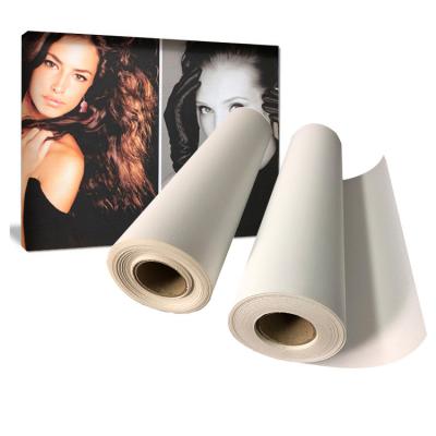 China Eco Solvent Framed Digital Glossy Blank Inkjet Cotton Canvas Roll 360gsm for sale