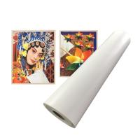 China Glossy Polyester Canvas Roll For Large Format Inkjet Printing for sale