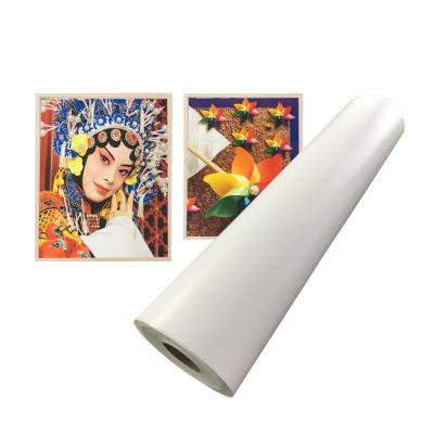 China Glossy Polyester Canvas Roll For Large Format Inkjet Printing for sale