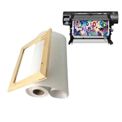 China Aqueous Inkjet Polyester Canvas Rolls Matte For Large Format Printing for sale