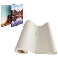 China Aqueous Inkjet Printing Polyester Canvas Rolls For Wide Format Printing for sale