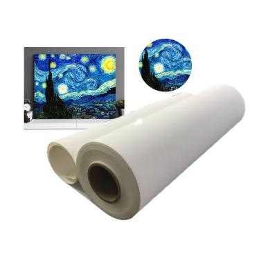 China Easy Stretched Inkjet 100% Pure Cotton Art Canvas Roll For Eco Solvent Printers for sale