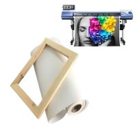 China Large Format Polyester Canvas Rolls Blank Canvas Matte For Inkjet Printing for sale