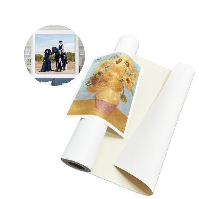 China Inkjet 360gsm Matte 100% Cotton Canvas Roll For Hp Printer for sale