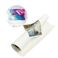 China Inkjet PolyCotton Canvas Fabric Glossy Finish Waterproof 400gsm for sale