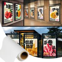 China Waterproof 170 Micron Backlit PET Film for Eco-Solvent Inkjet Media in Light Box Displays for sale