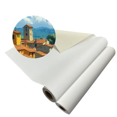 China Printable Waterproof 220gsm Polyester Canvas Rolls For Giclee Art Printing for sale