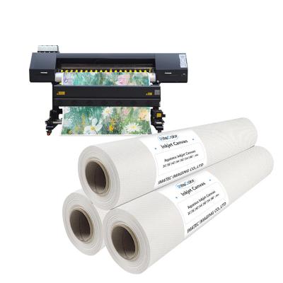 China Polyester Matte Canvas Roll 210gsm Waterproof Pigment Dye Printing for EPSON Printers for sale