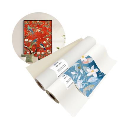 China Inkjet Printing Polyester Glossy Art Canvas Rolls Waterproof Eco Solvent 260gsm for sale