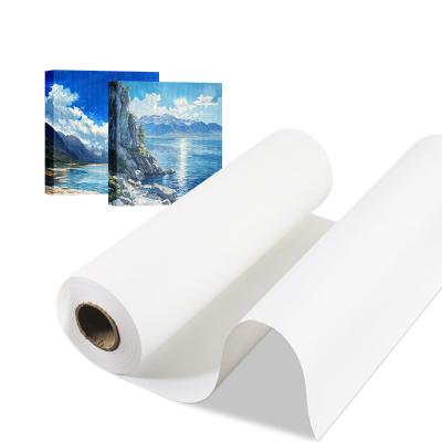 China Excellent Compatibility With Eco Solvent UV And Latex Ink 280g Matte Polyester Canvas Rolls for sale