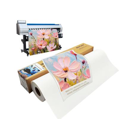 China Inkjet Cotton Canvas For Eco-Solvent And Latex Printing 360gsm Matte Canvas For Wall Decor And Graphic Output for sale