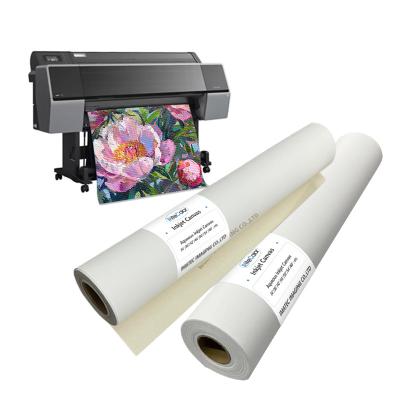 China 127cm 152cm Width Matte 280gsm Polyester Canvas For Eco Solvent Ink Printer for sale