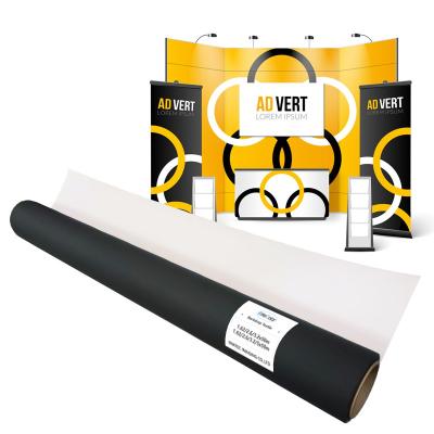 China Direct Inkjet Backdrop Textile 260gsm Black Back B1 Flame Retardant Cloth Roll for sale