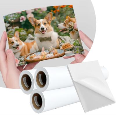 China 108gsm Pigment Dye Inkjet Label Matte Self Adhesive Sticker Paper for sale