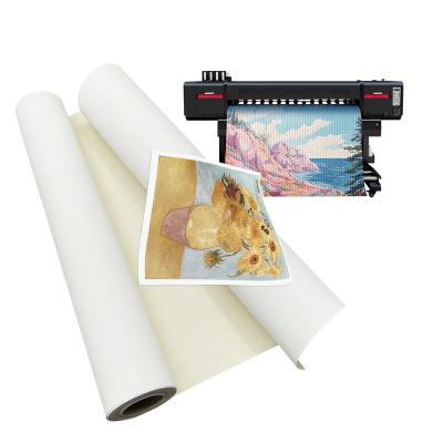 China Waterproof And Anti-Cracking 360gsm Matte Inkjet Cotton Canvas For Pigment Dye for sale