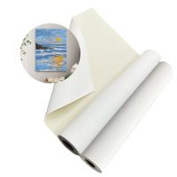 China High Durability Matte Inkjet 360gsm Pure Cotton Canvas For Wall Decoration for sale