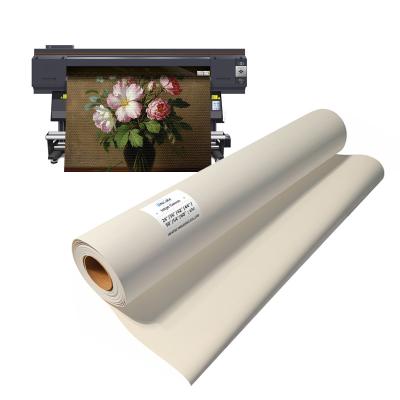China Aqueous Pure Cotton Canvas Roll 360gsm Acid Free For Canon Printer for sale
