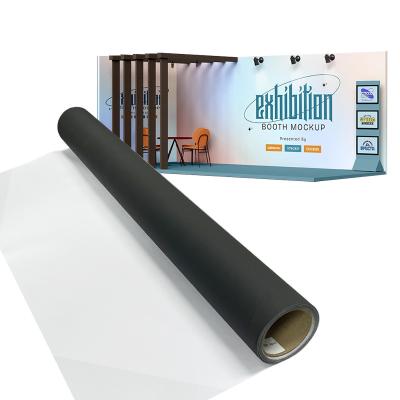 China 100% Polyester Black Back Blockout Fabric For Advertising Textiles for sale